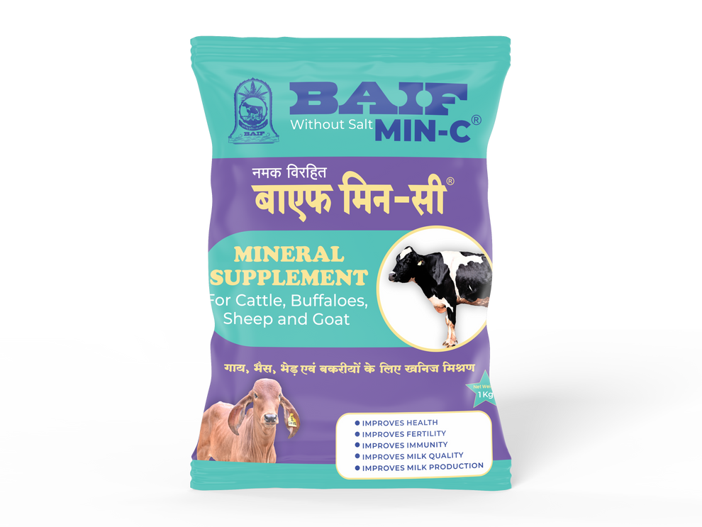 BAIF MIN C (Without Salt) | Mineral Mixture for Cattle – BAIF AGRO